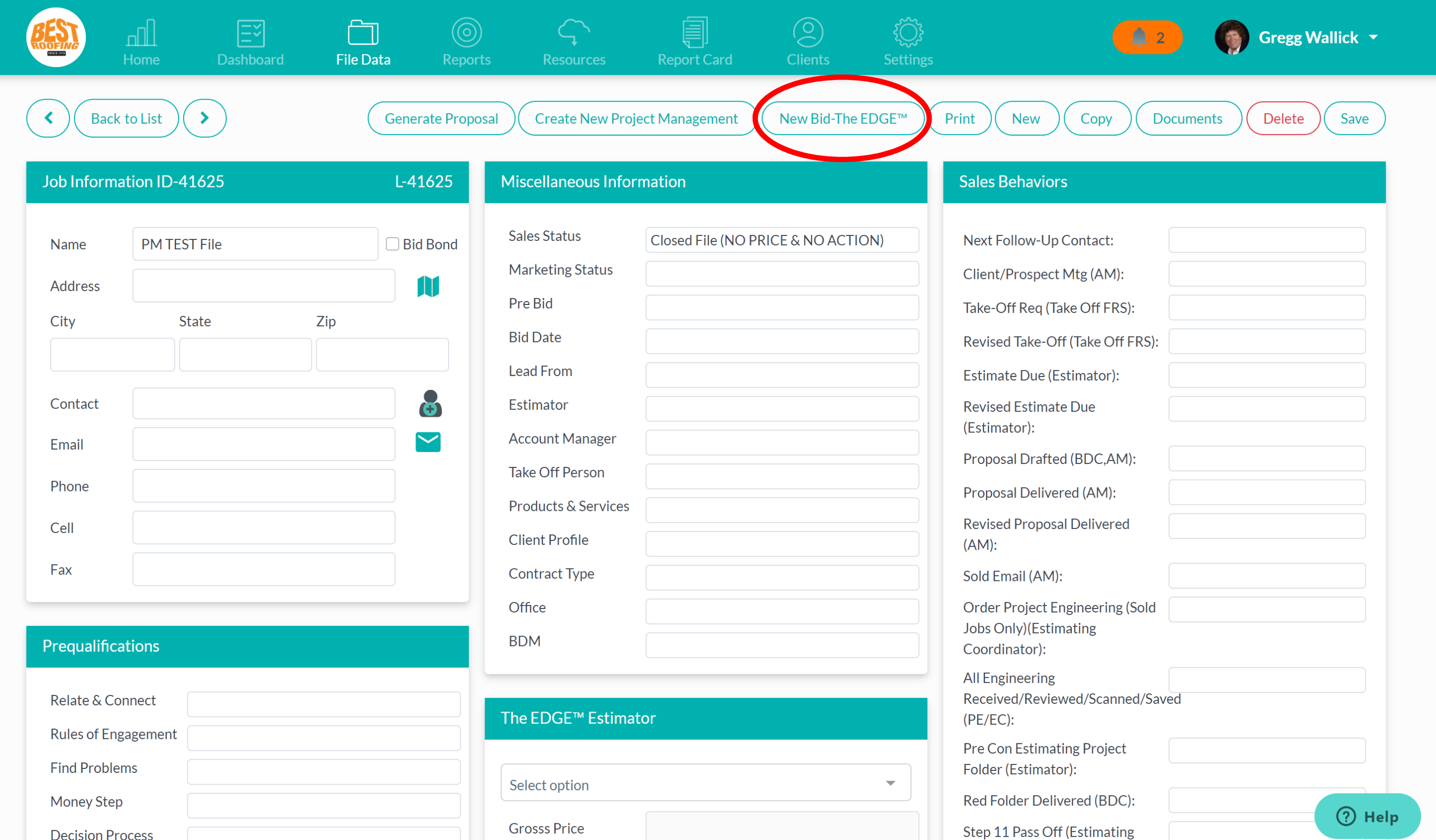 Followup CRM and The Edge Estimator Integration